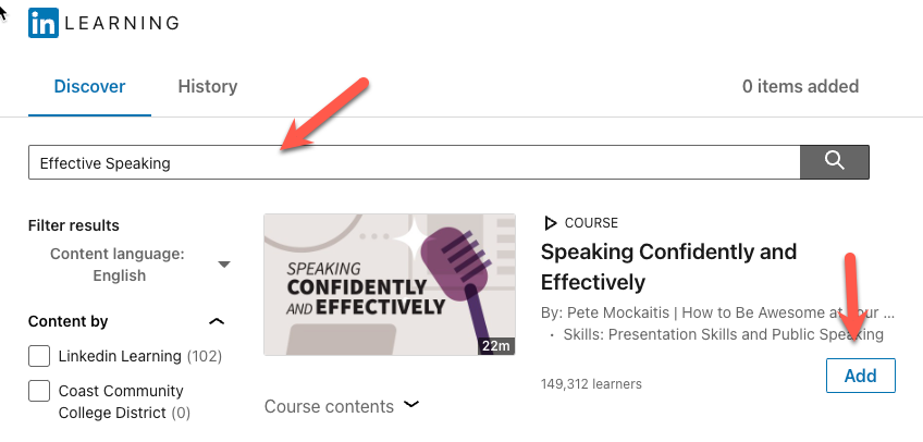 Adding LinkedIn Learning Video in Your Canvas Course – OCC Canvas Support